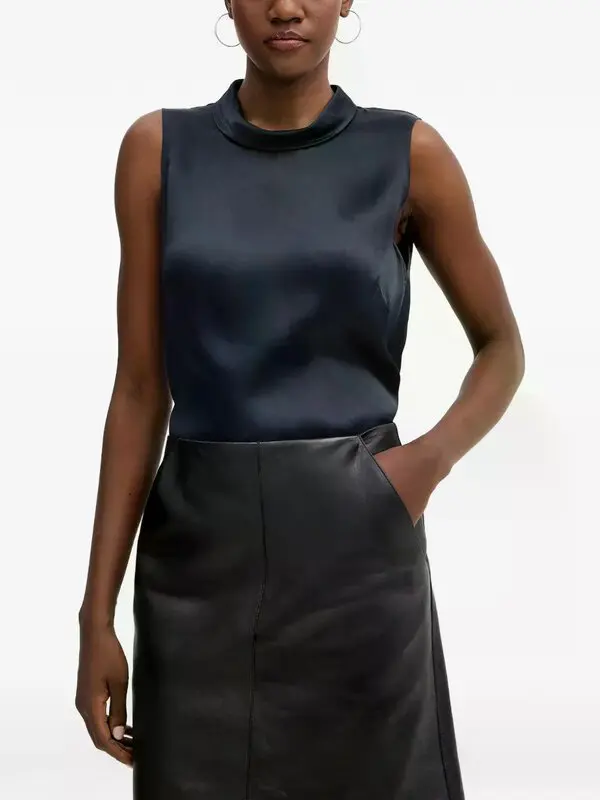 BOSS Sleeveless High Neck Blouse