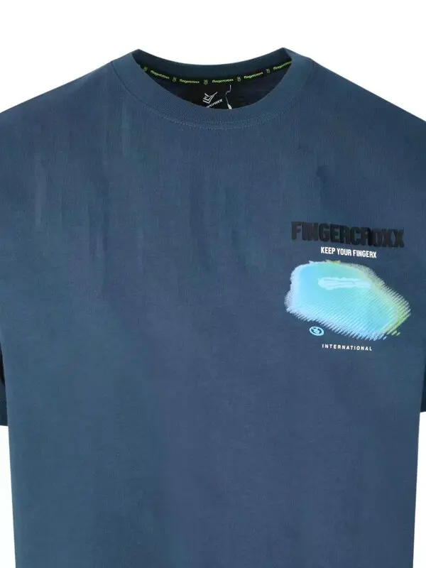 FINGERCROXX Graphic T-shirt - Blue