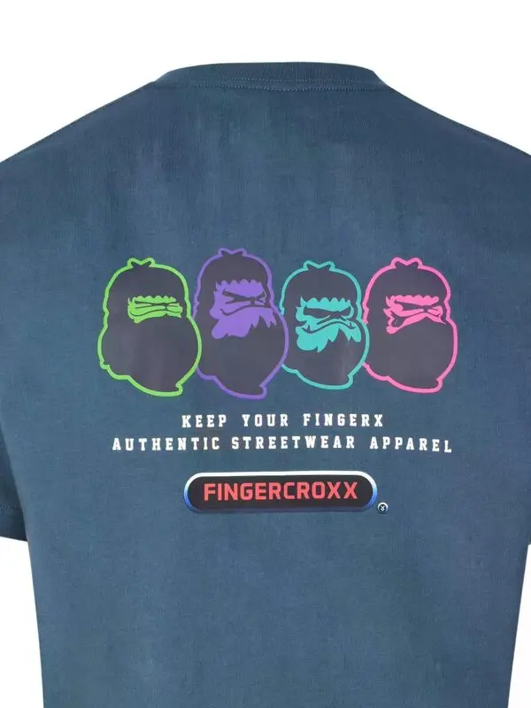 FINGERCROXX Graphic T-shirt - Blue