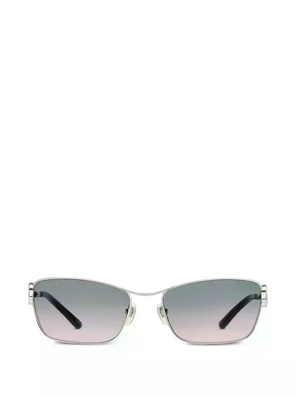 Gucci Rectangular-frame Sunglasses - Silver