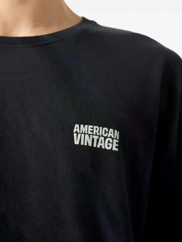 American Vintage Ykobow Long-sleeve Top - Black