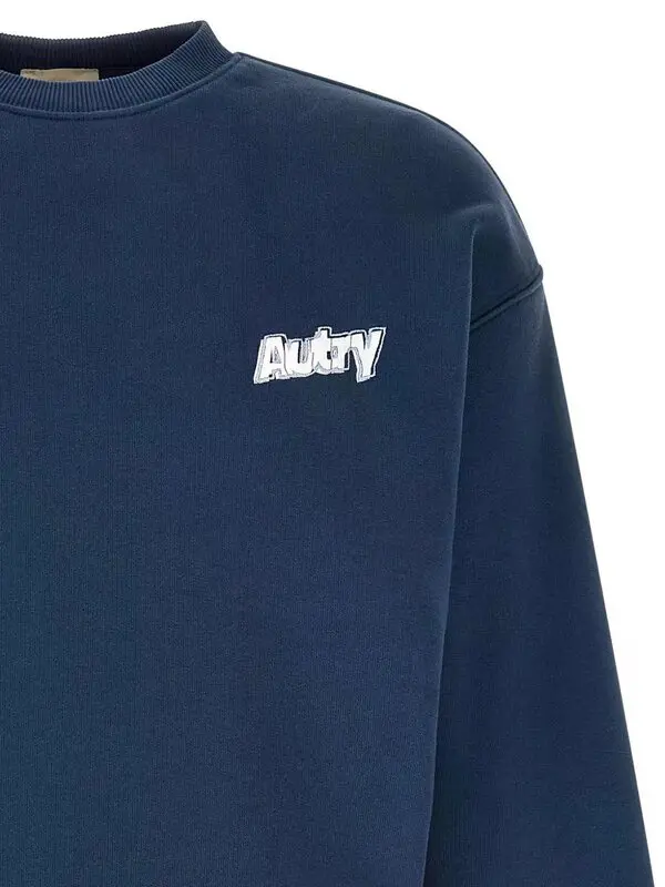AUTRY Sweatshirt With Embroidery Logo - Blue
