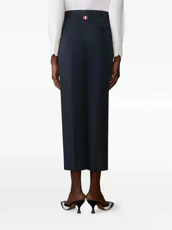 Thom Browne Tailored Trousers With Rwb Stripe Detail