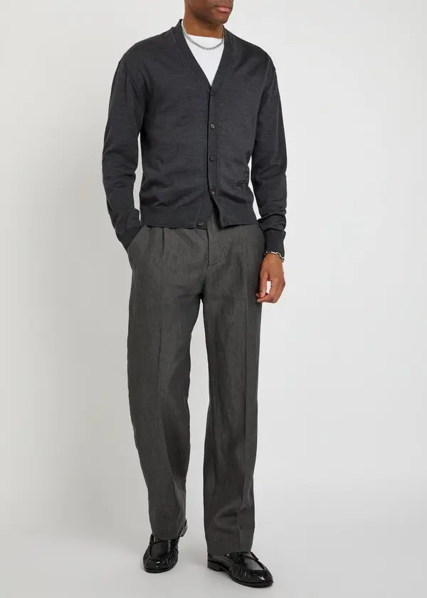 Jacquemus Le Pantalon Croisiere Cotton Trousers - Dark Grey