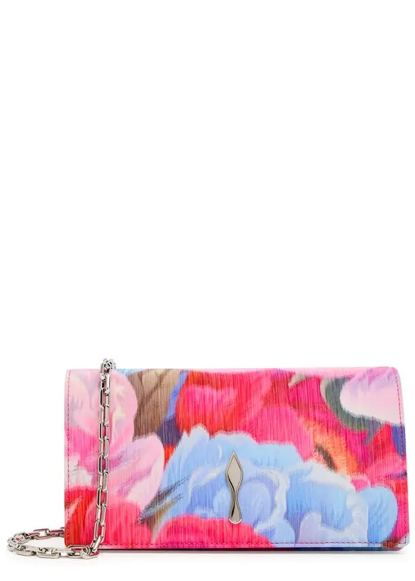 CHRISTIAN LOUBOUTIN Bettina Printed Faille Clutch - Multicoloured