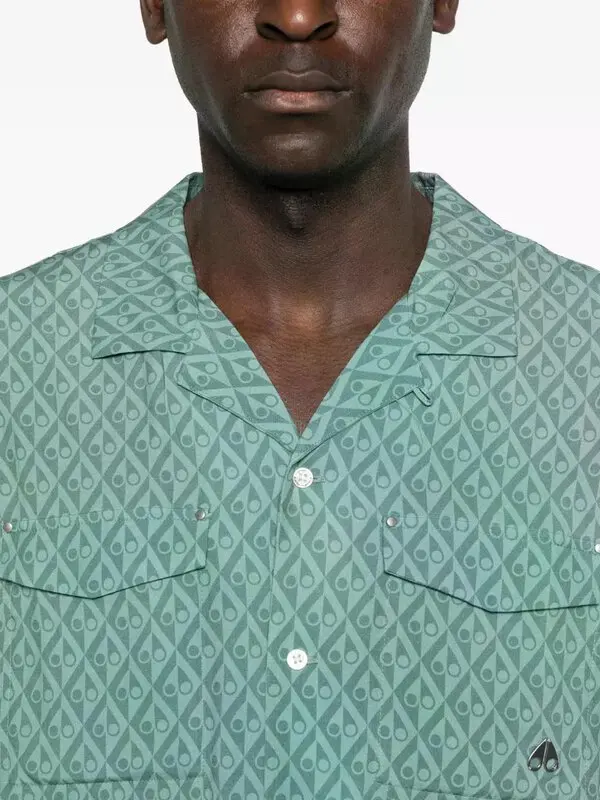 Moose Knuckles The Bay Buttoned Patterned Shirt