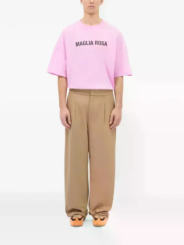 MSGM Pleated Wide-leg Trousers