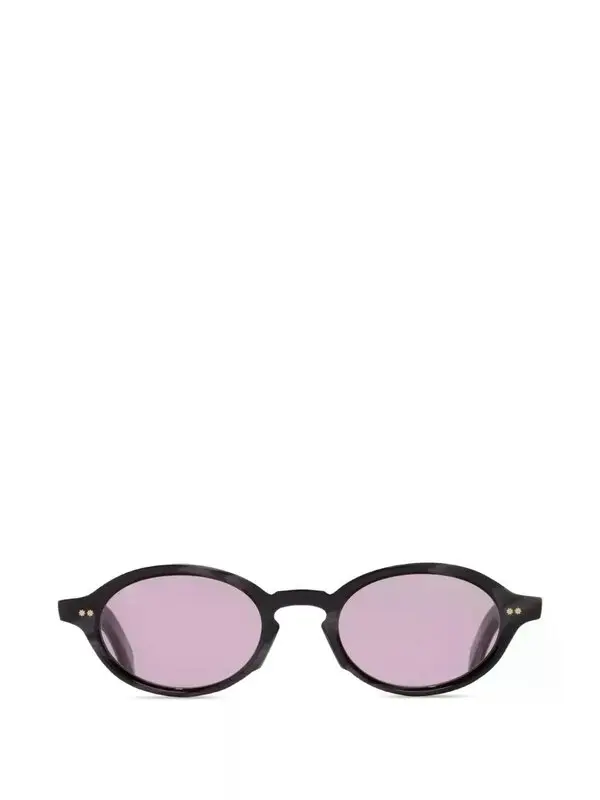 CUTLER & GROSS Oval Frame Sunglasses - Black