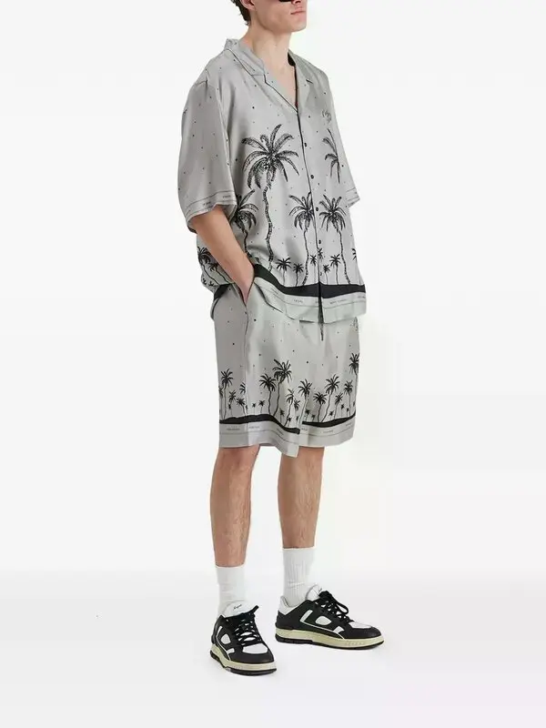ONLY THE BLIND Desert Cloud Palm Tree Print Shorts