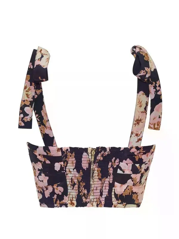 Cara Cara Daria Floral Print Tie-strap Top