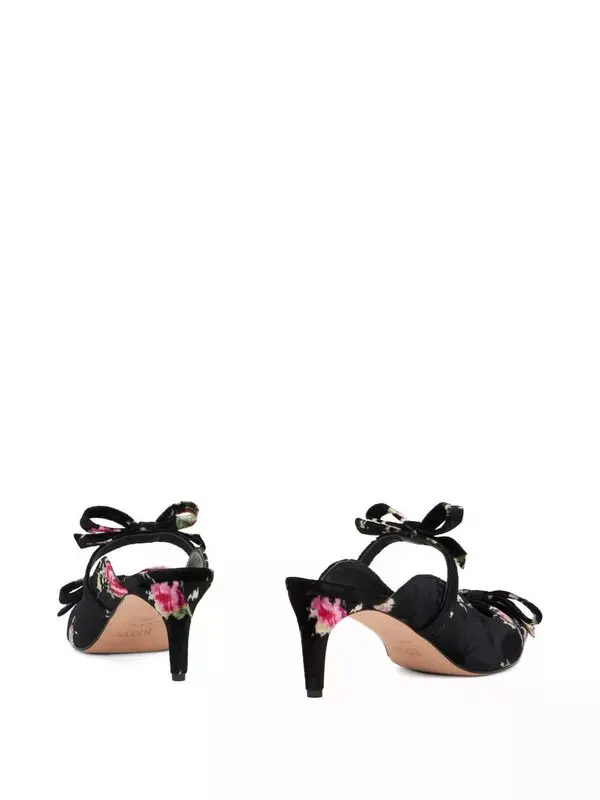 Red Valentino Floral Bow Detail Mules