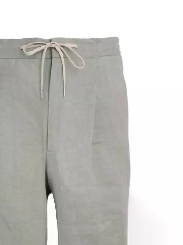 LARDINI Drawstring Fastening Trousers - Green