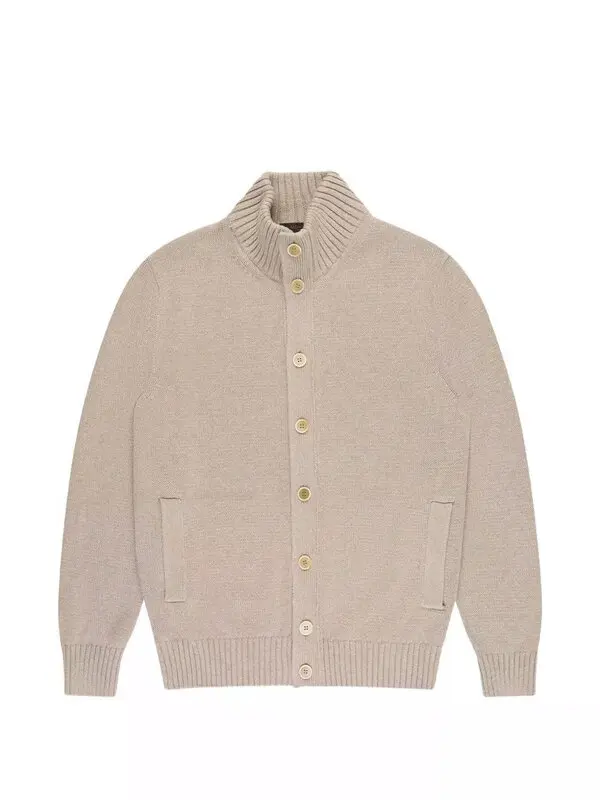 ZANONE Buttoned High Neck Cardigan