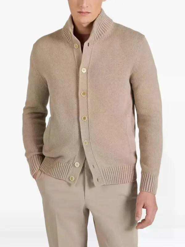 ZANONE Buttoned High Neck Cardigan