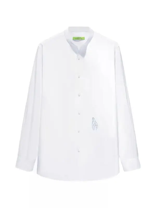 Shanghai Tang Horse-embroidered Shirt - White