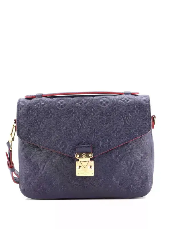 LOUIS VUITTON Monogram Empreinte Pochette Metis - Blue