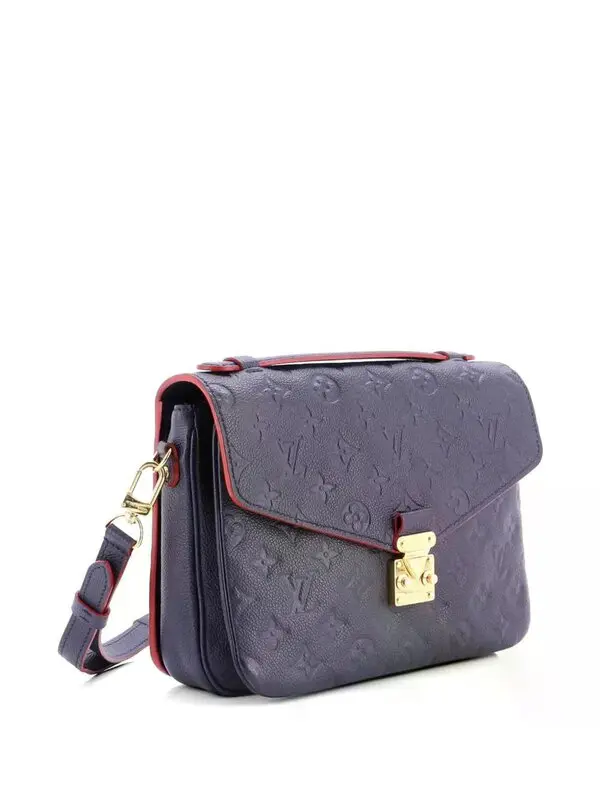 LOUIS VUITTON Monogram Empreinte Pochette Metis - Blue