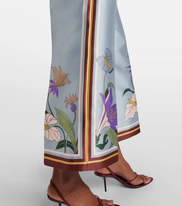 ALEMAIS Alfie Floral Satin Culottes