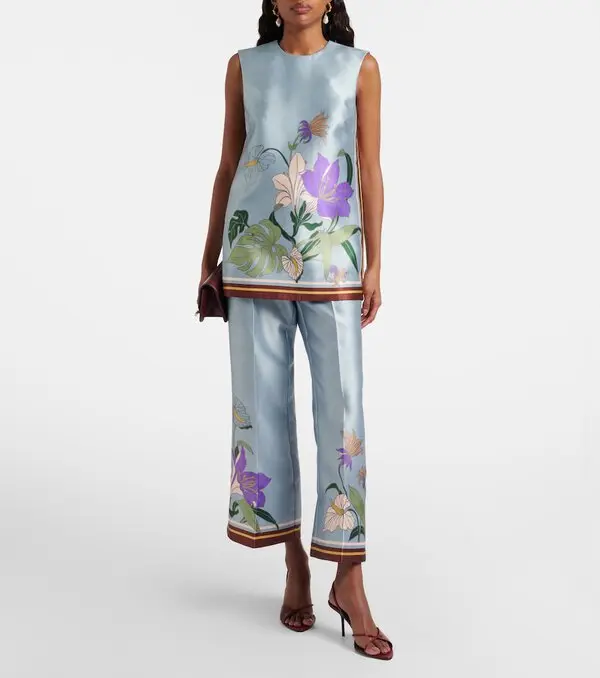 ALEMAIS Alfie Floral Satin Culottes