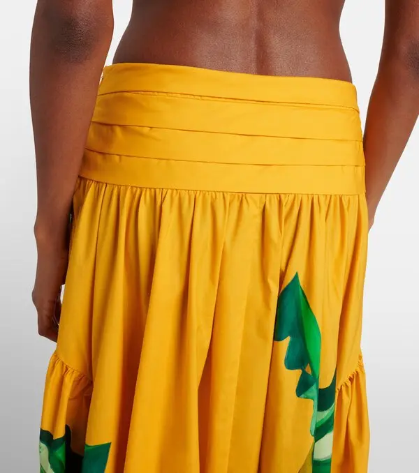 ALEMAIS Mokshini Printed Cotton Poplin Maxi Skirt