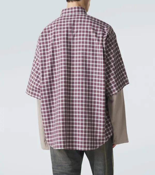 Balenciaga Laye Checked Cotton Shirt