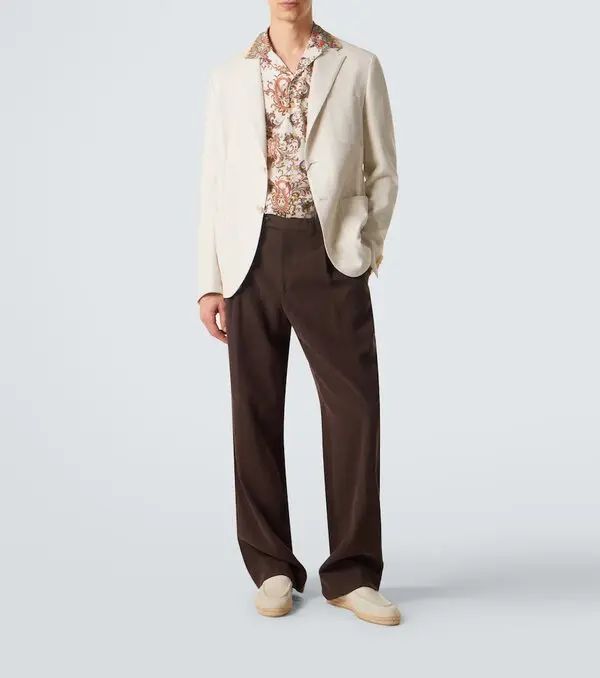 Etro Paisley Cotton Bowling Shirt