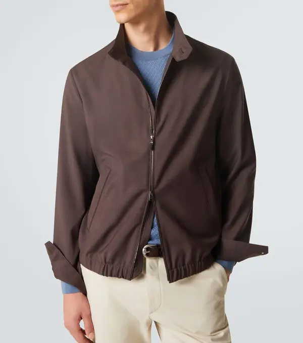 Canali Impeccabile Wool Blouson Jacket