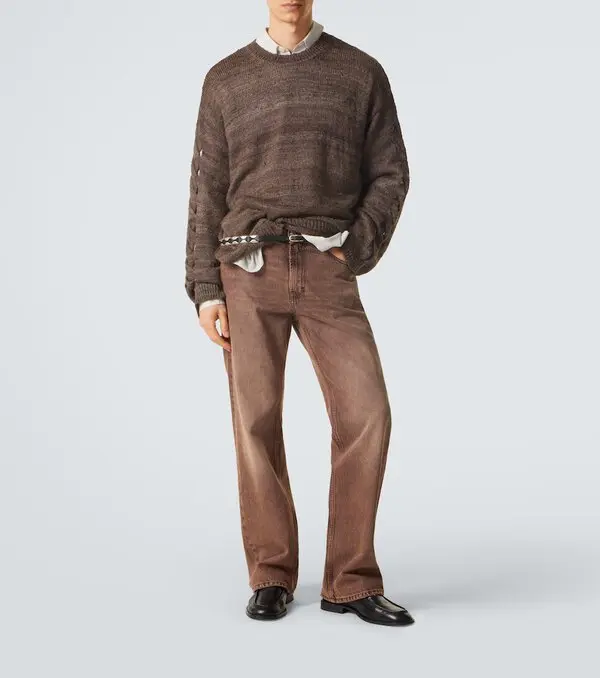 Our Legacy Crew Neck Pullover In Handspun Silk