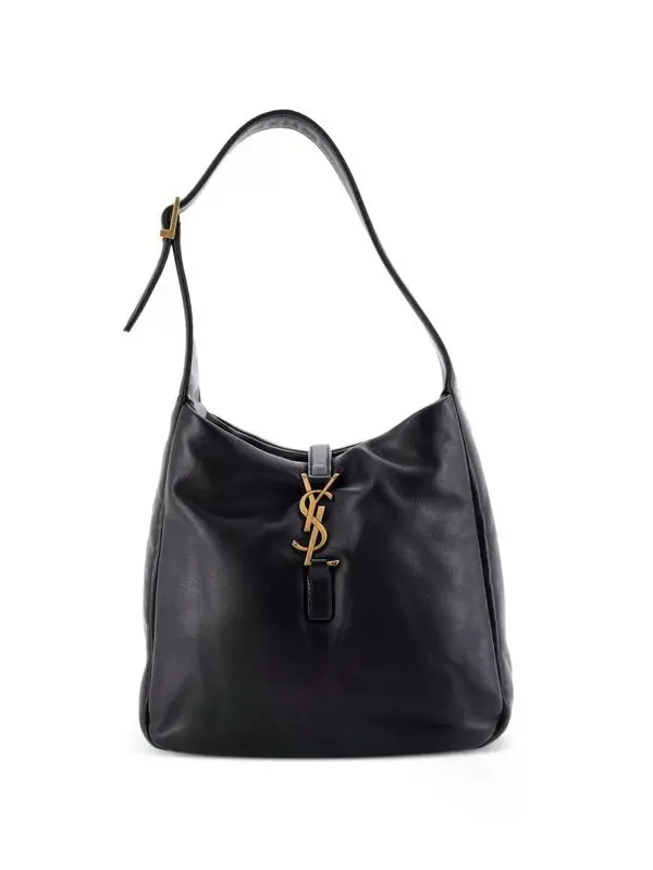 Saint Laurent Le 5 A 7 Supple Leather Hobo Bag - Black