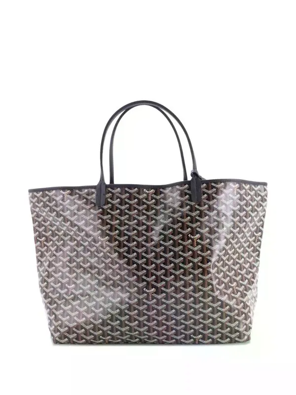 Goyard Saint Louis Gm Coated Canvas Tote Bag - Black