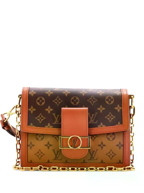 LOUIS VUITTON Dauphine Reverse Monogram Canvas Mm Shoulder Bag