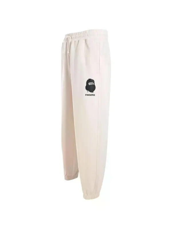 FINGERCROXX Drawstring Logo Track Pants - Neutrals
