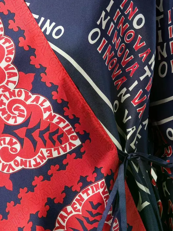 Valentino Garavani Silk Bandana And Puzzle Print Shirt