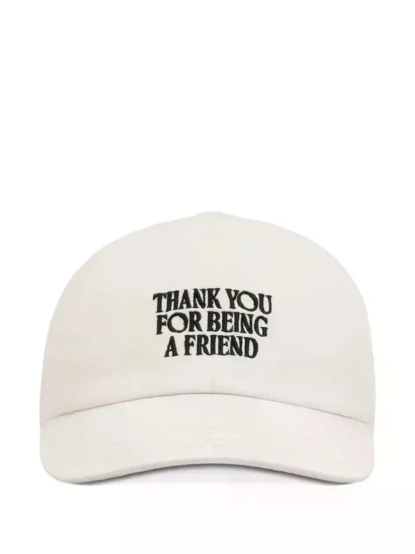 AMI Paris Logo-embroidered Buckle Baseball Cap - Neutrals