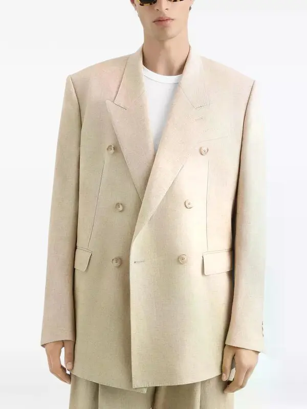 Dolce & Gabbana Double-breasted Tweed-effect Jacket