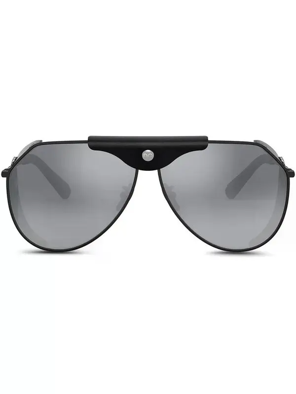 Dolce & Gabbana Panama Pilot-frame Sunglasses - Black