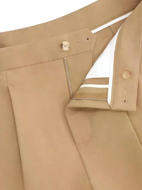 UMIT BENAN Pleated Cuffed Hem Trousers