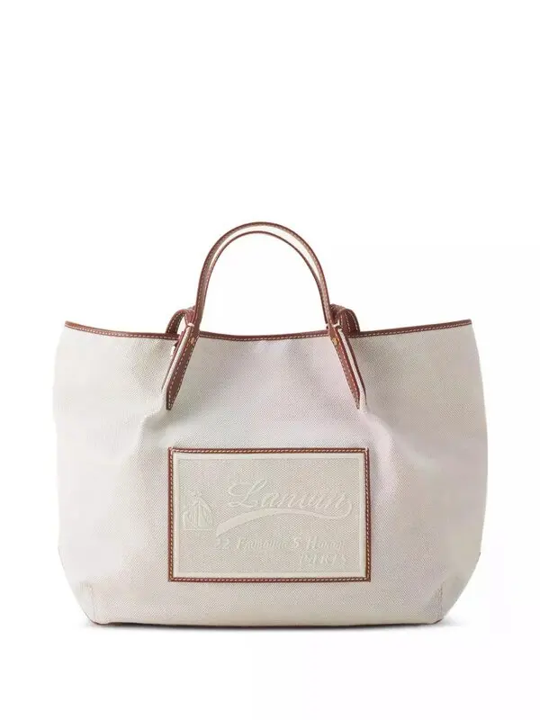 LANVIN Panelled Tote Bag - Neutrals