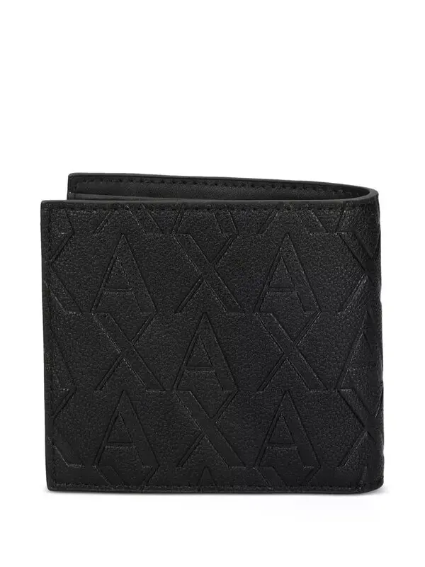 Armani Exchange Logo-embossed Wallet - Black