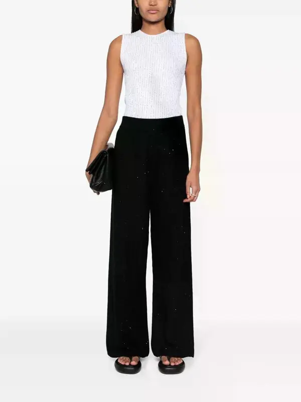 Fabiana Filippi Sequined Wide-leg Trousers
