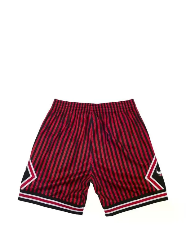 Mitchell & Ness Nba Striped Swingman Shorts - Red