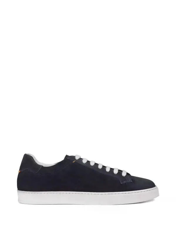 DOUCAL'S Suede Lace-up Sneakers - Blue