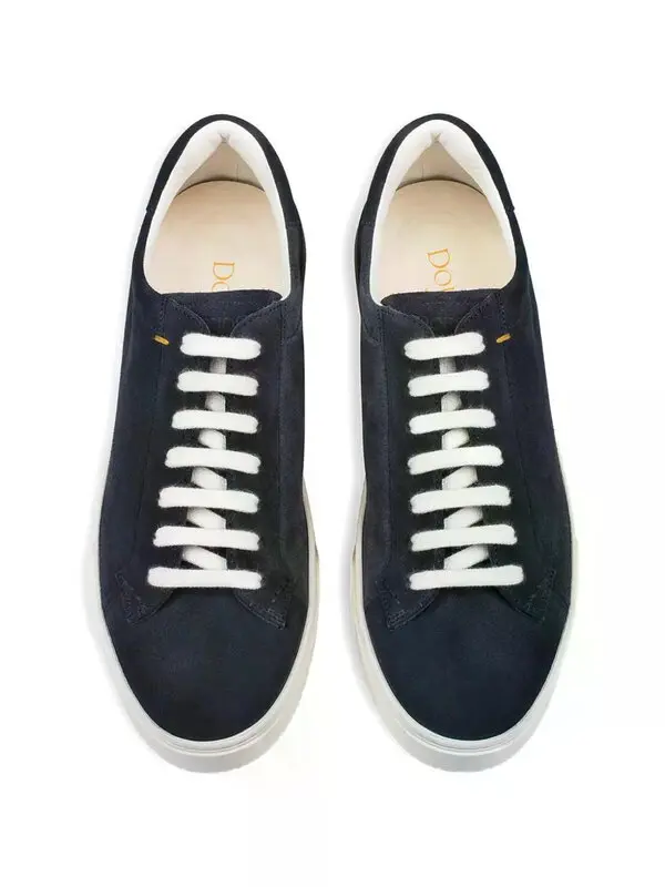 DOUCAL'S Suede Lace-up Sneakers - Blue