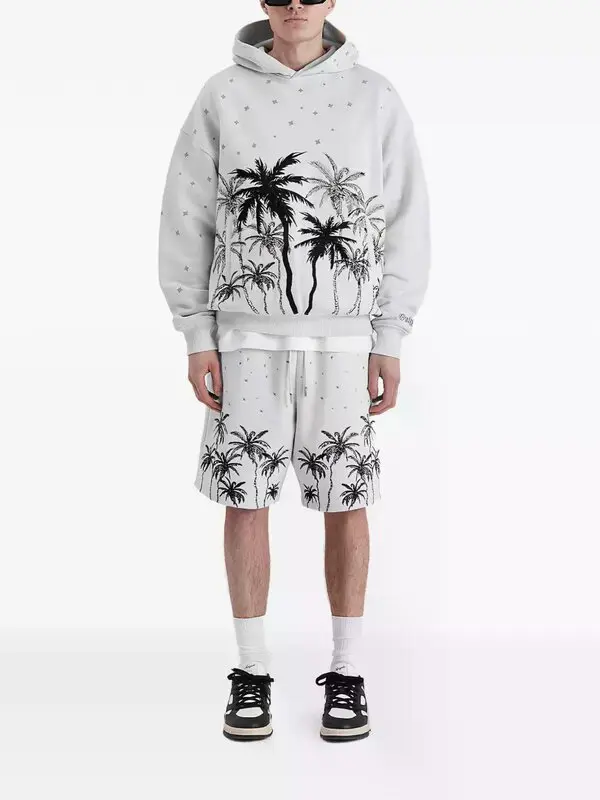 ONLY THE BLIND Starry Night Palm Print Shorts