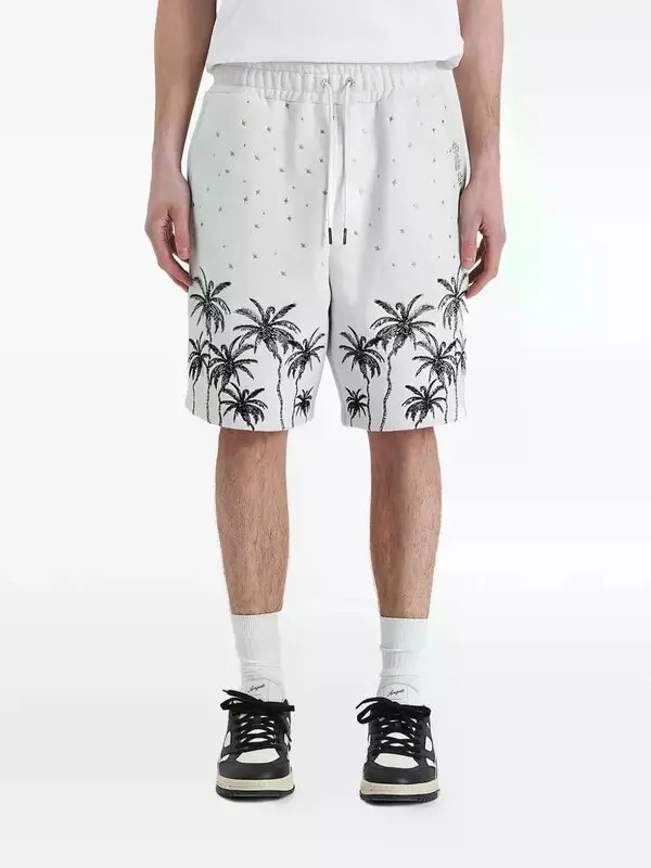ONLY THE BLIND Starry Night Palm Print Shorts