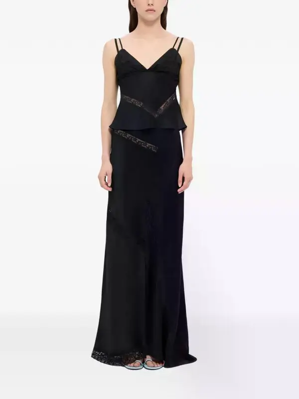 MSGM Lace Panel Maxi Skirt