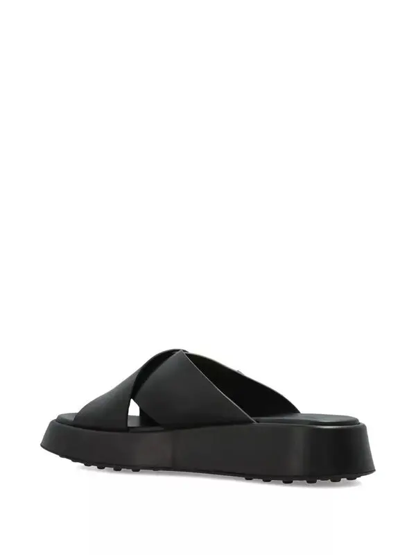 TOD'S Criss-cross Platform Mules