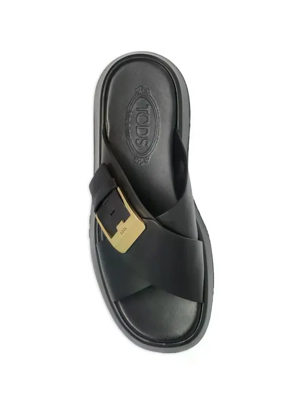 TOD'S Criss-cross Platform Mules