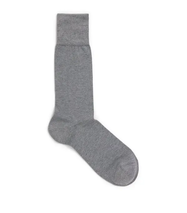 Harrods Logo Crew Socks - Grey