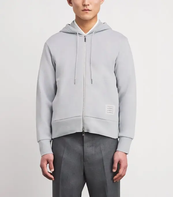 Thom Browne 4-bar Zip-up Hoodie